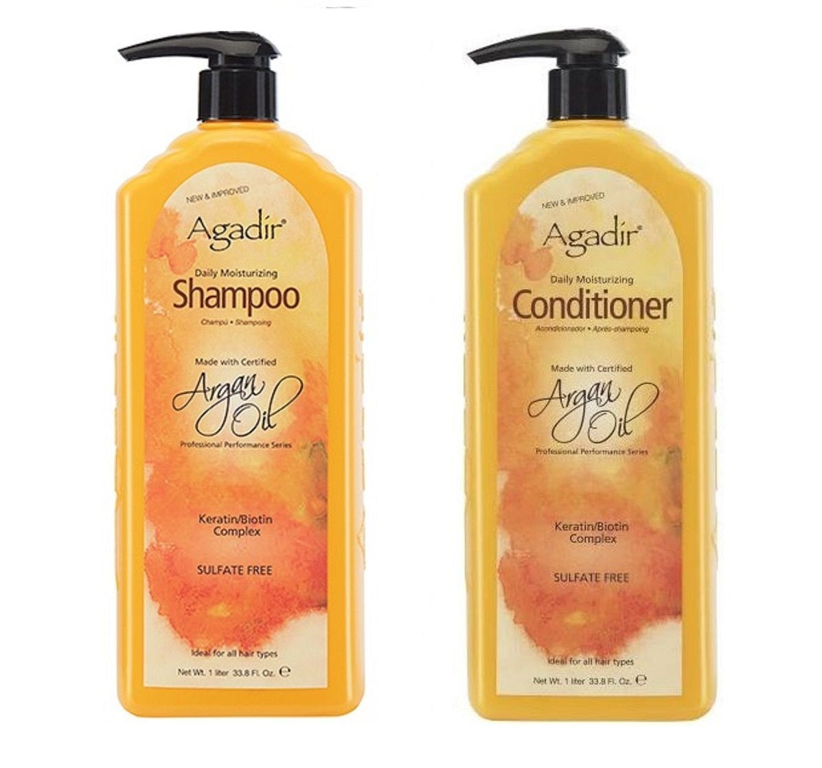 Agadir Argan Oil Daily Moisturizing Shampoo & Conditioner 33.8oz ...