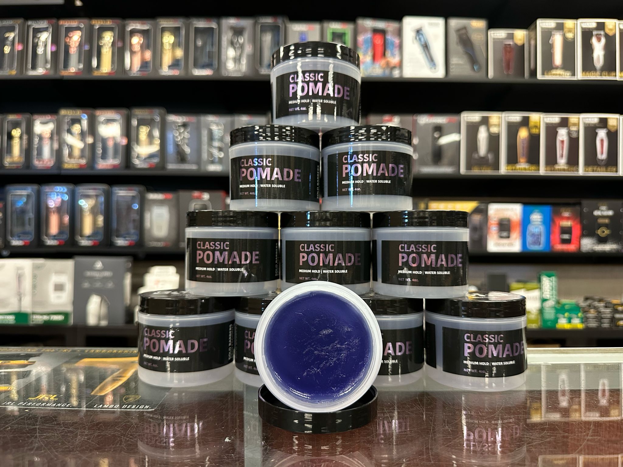 Solo Barbers Classic Pomade 4oz Pack of 12 – Barber Salon Pro