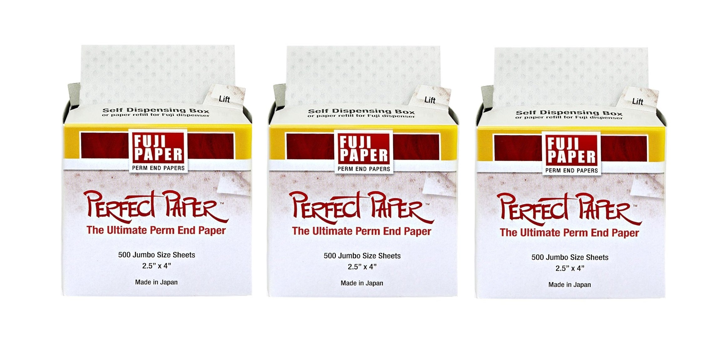 Fuji Perfect Paper End Paper 2.5" x 4" 500 Sheets Pack of 3 – Barber ...