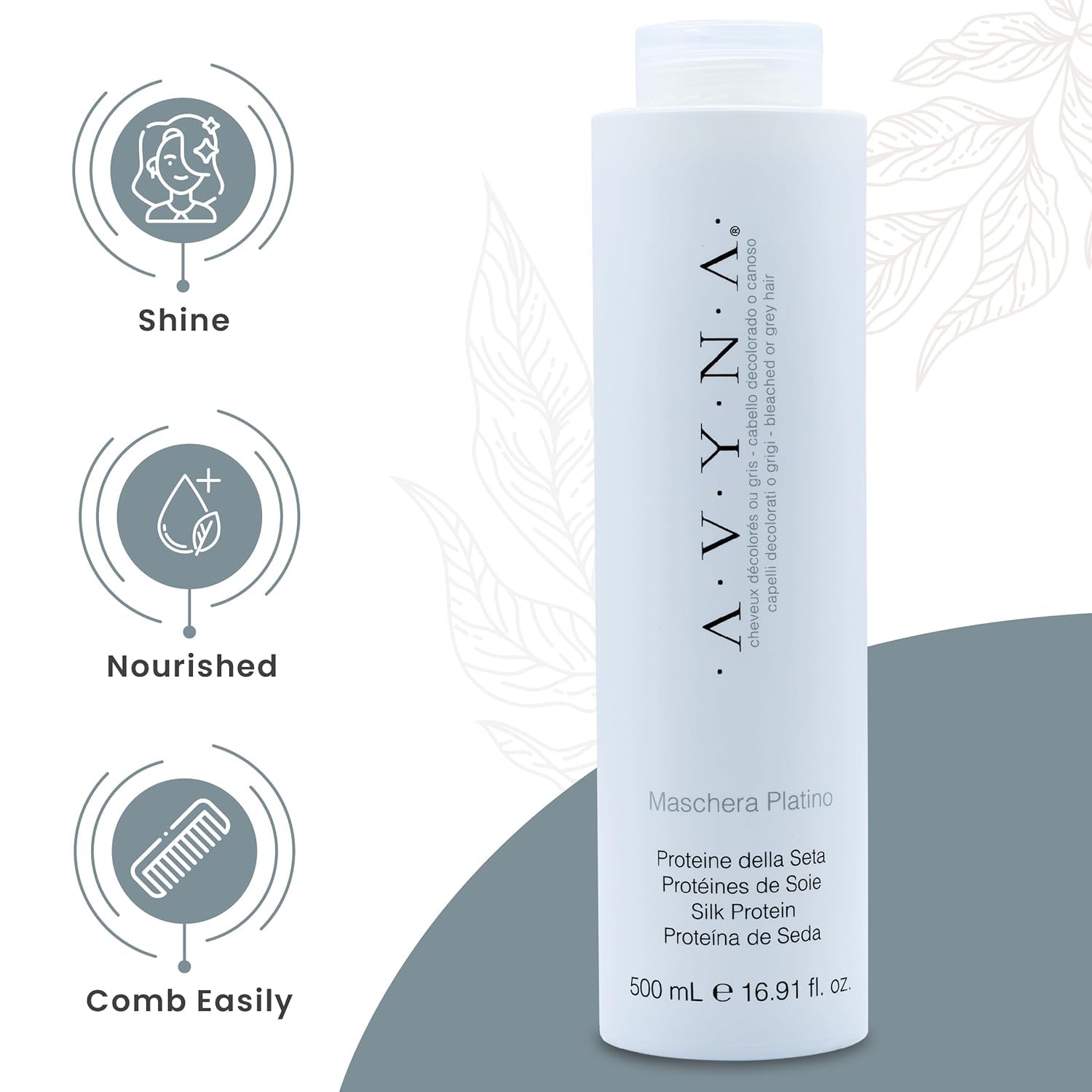 Avyna Maschera Platino 16oz – Barber Salon Pro